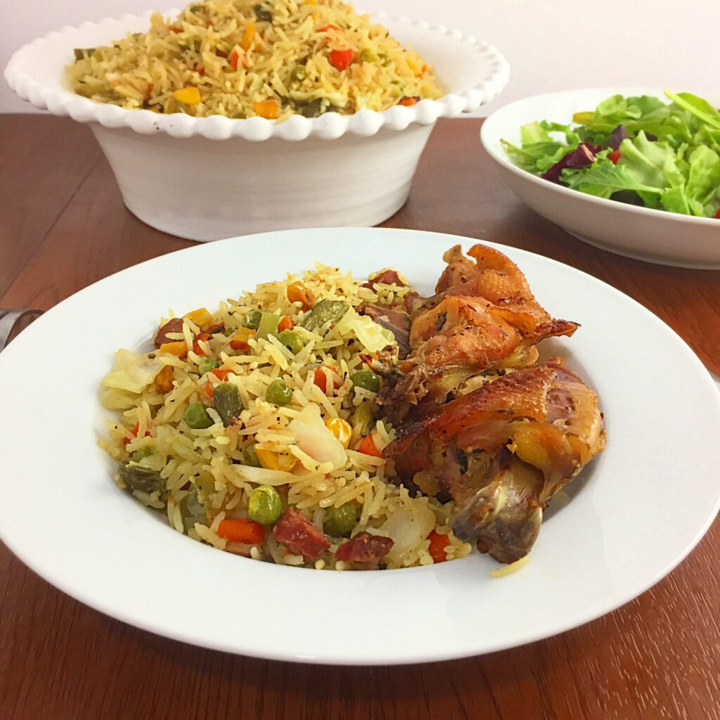 The best Nigerian Coconut Fried Rice Recipe - My Diaspora Kitchen