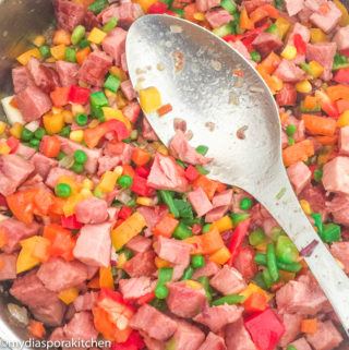 Easy One Pot Hatfield Ham Fried Rice - My Diaspora Kitchen