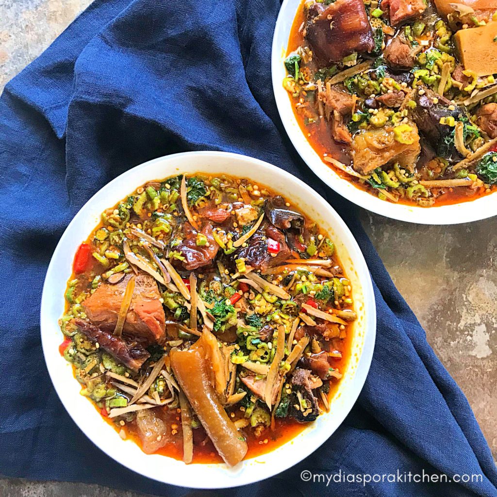 Ofe Ugba: African Oil bean Soup - My Diaspora Kitchen