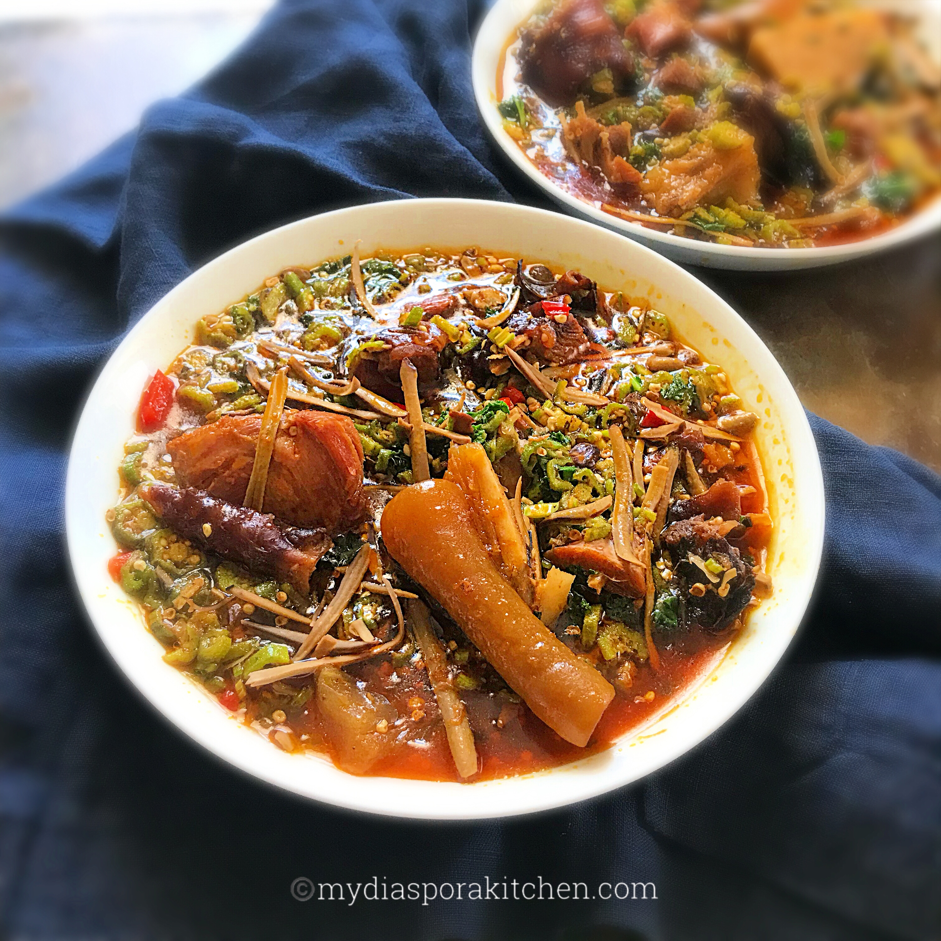 Ofe Ugba: African Oil bean Soup - My Diaspora Kitchen