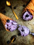 Smashed Blueberry Ice cream { No Churn, intense flavor } - My Diaspora ...