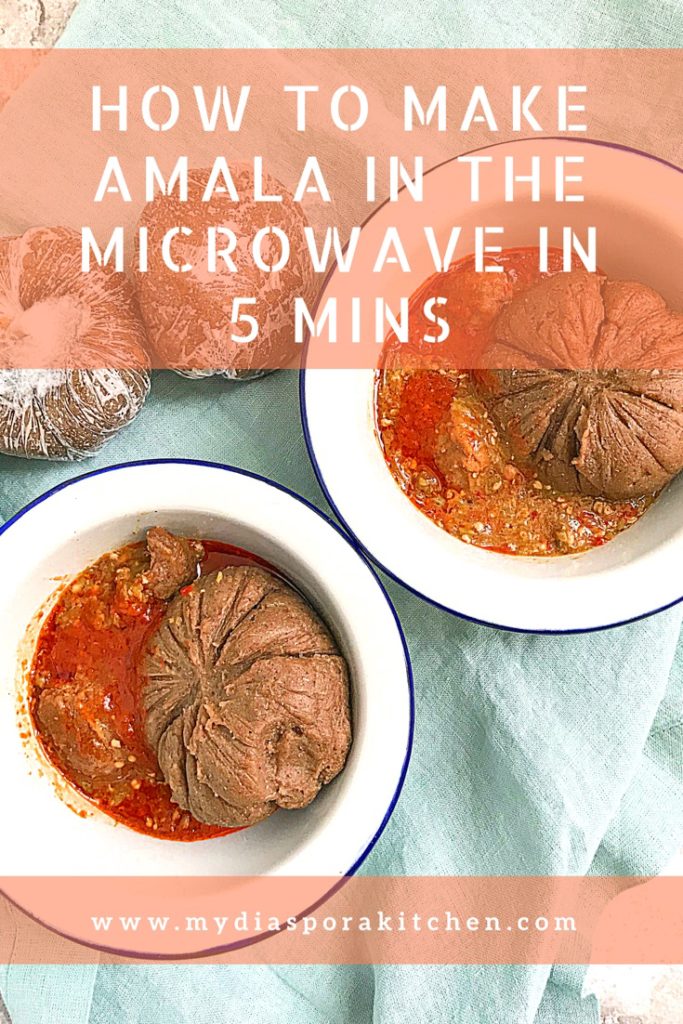 Microwave Amala in 5 mins - My Diaspora Kitchen