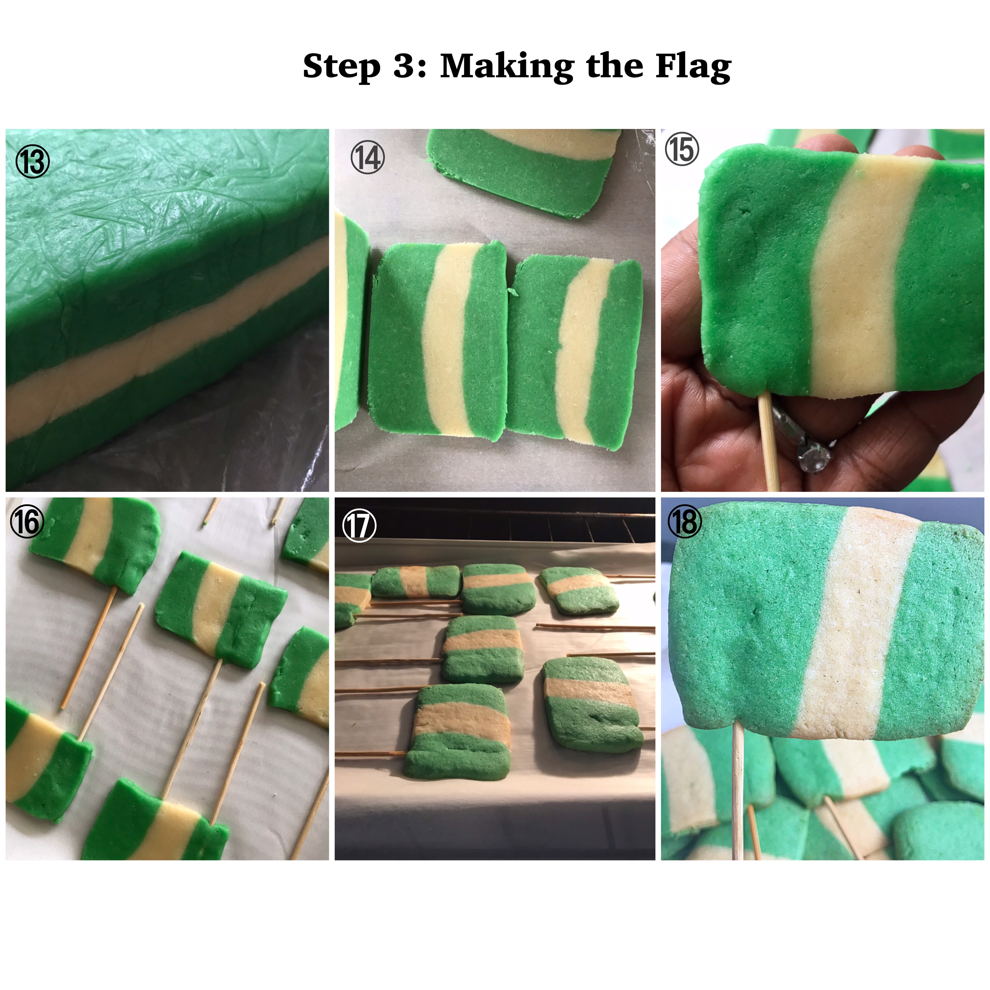 Nigerian Flag Patriotic Cookies - My Diaspora Kitchen