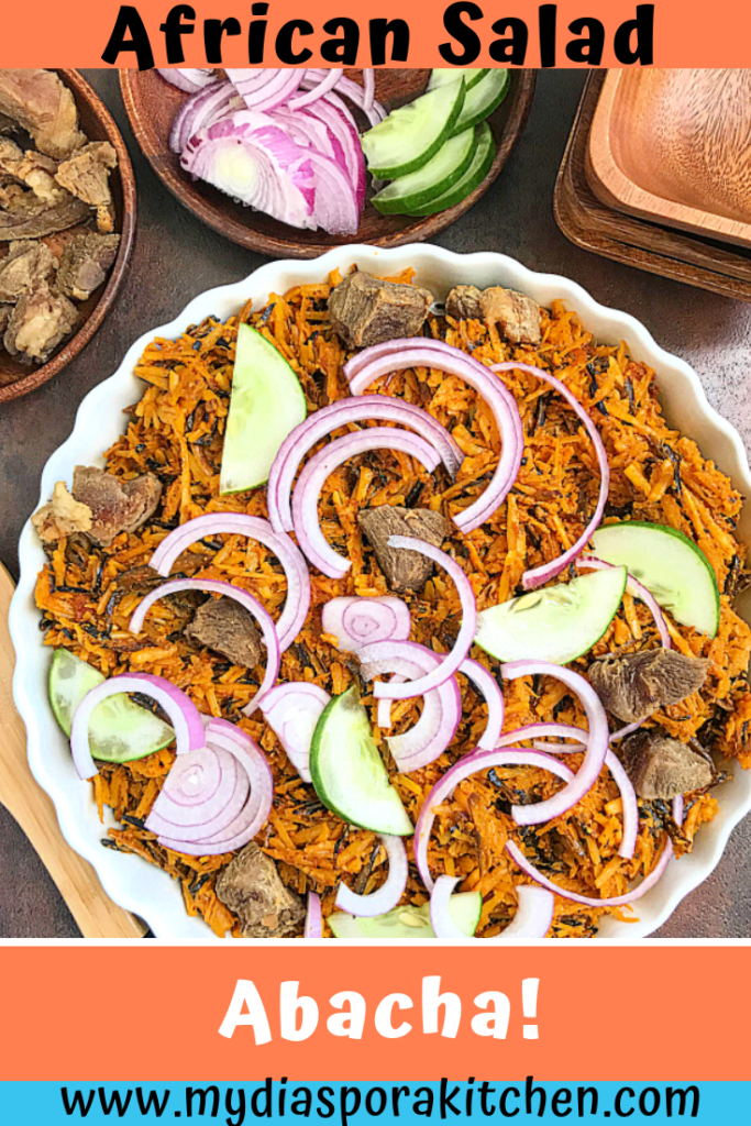 African Salad aka Abacha-Ugba Salad - My Diaspora Kitchen