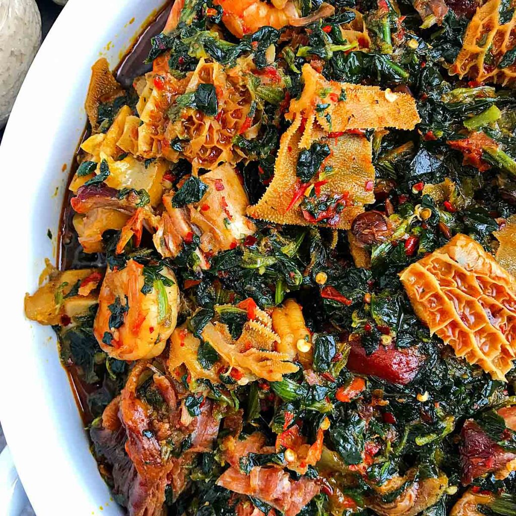Efo riro (Nigerian Spinach stew recipe) - My Diaspora Kitchen