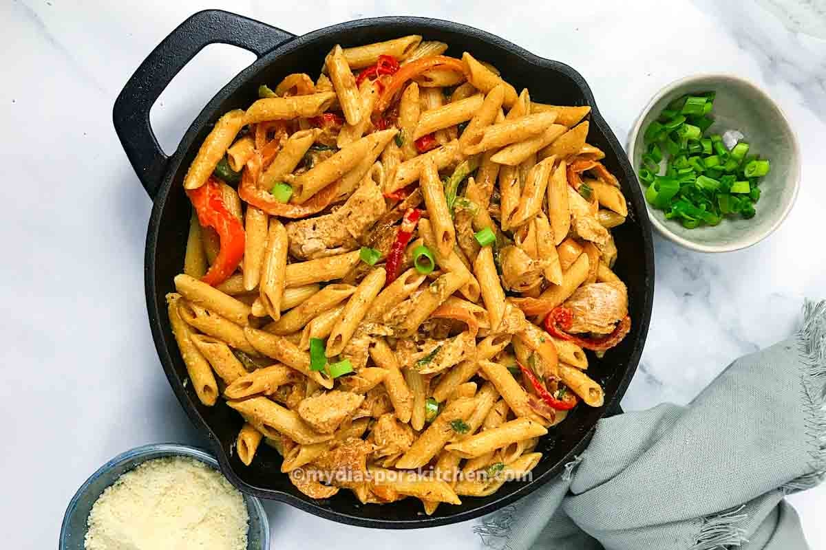 Jamaican Rasta pasta recipe - My Diaspora Kitchen